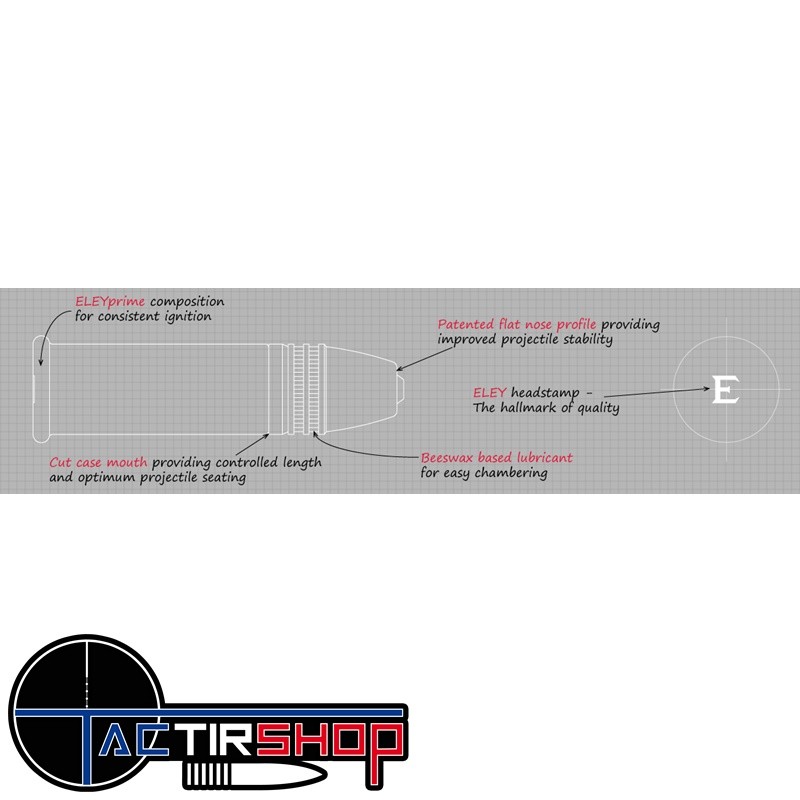 Eley Tenex 22lr 40 Gr par 50