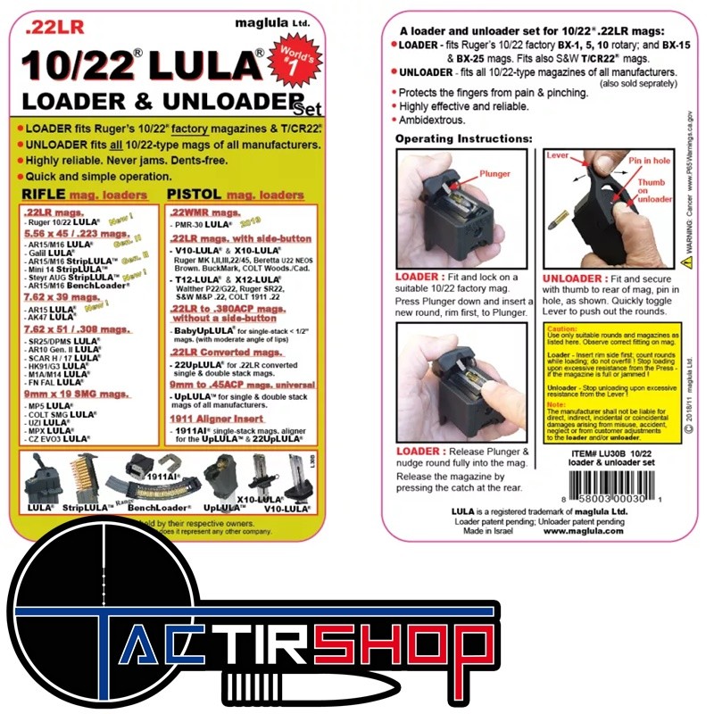 Chargette Maglula LULA - Ensemble chargeur et déchargeur pour chargeur ...